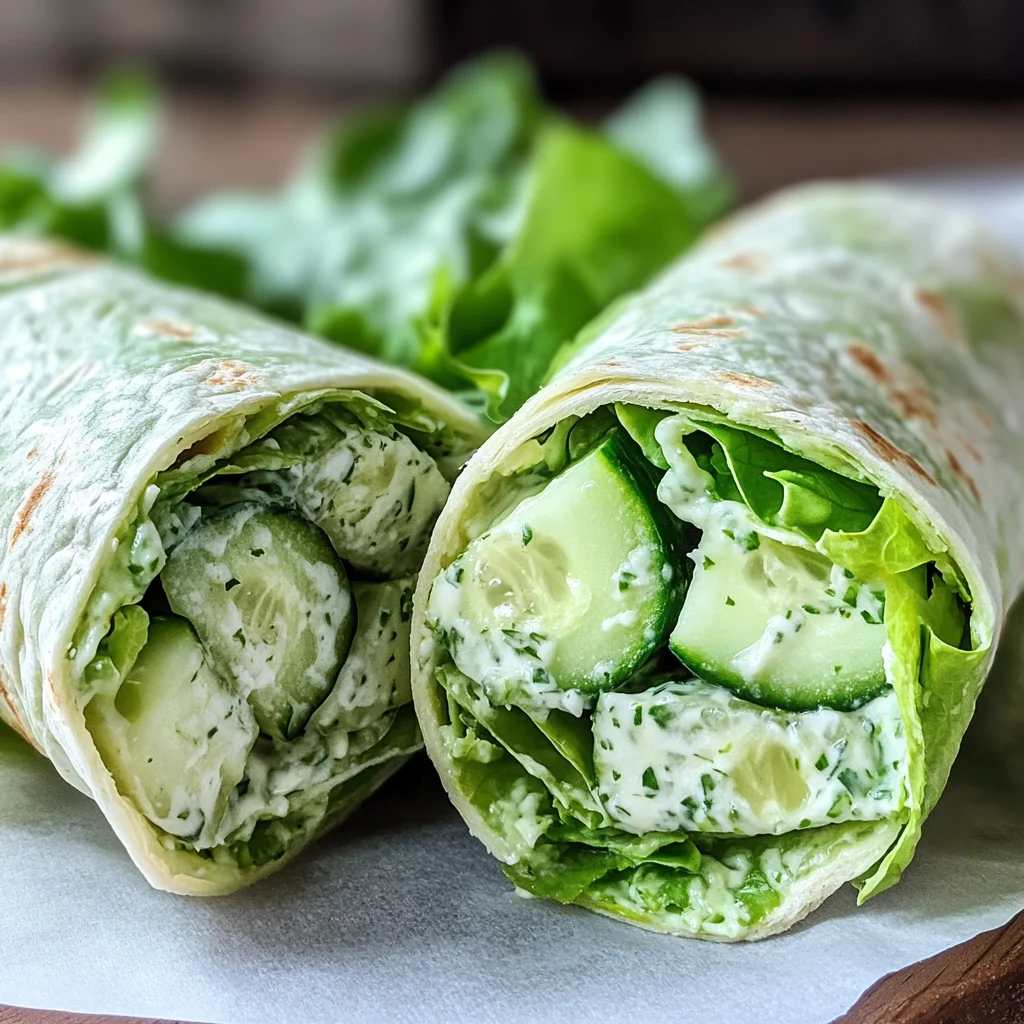 Cucumber Green Goddess Wraps