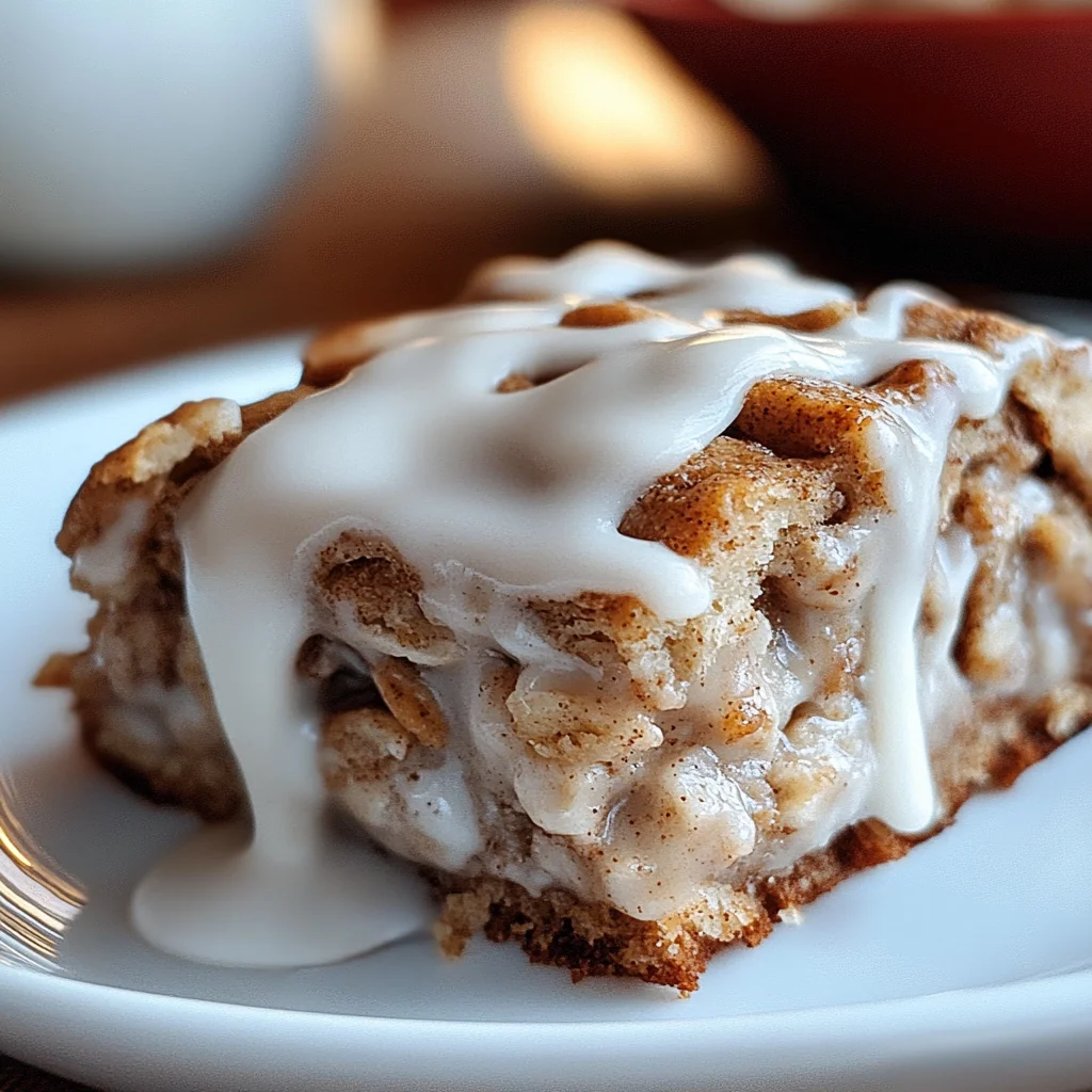 High-Protein Cinnamon Roll Baked Oatmeal